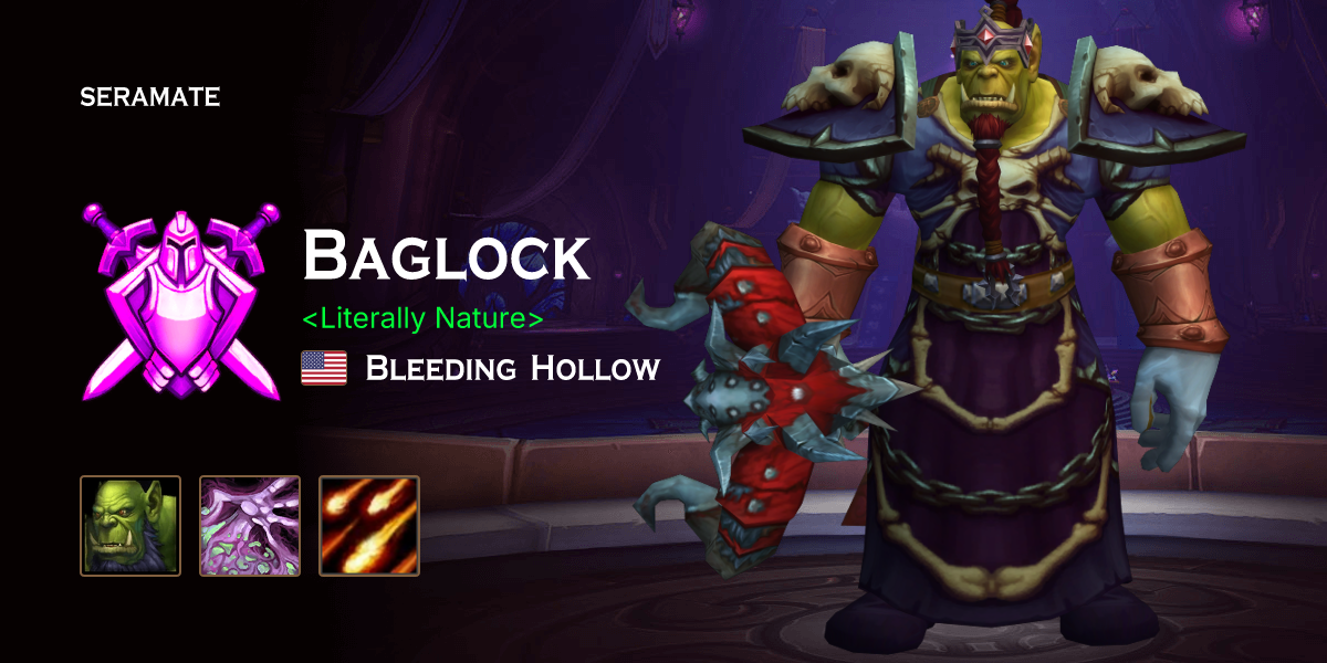 Baglock @ Bleeding Hollow (US) · Seramate · WoW PvP Leaderboards, Arena Activity, Character ...